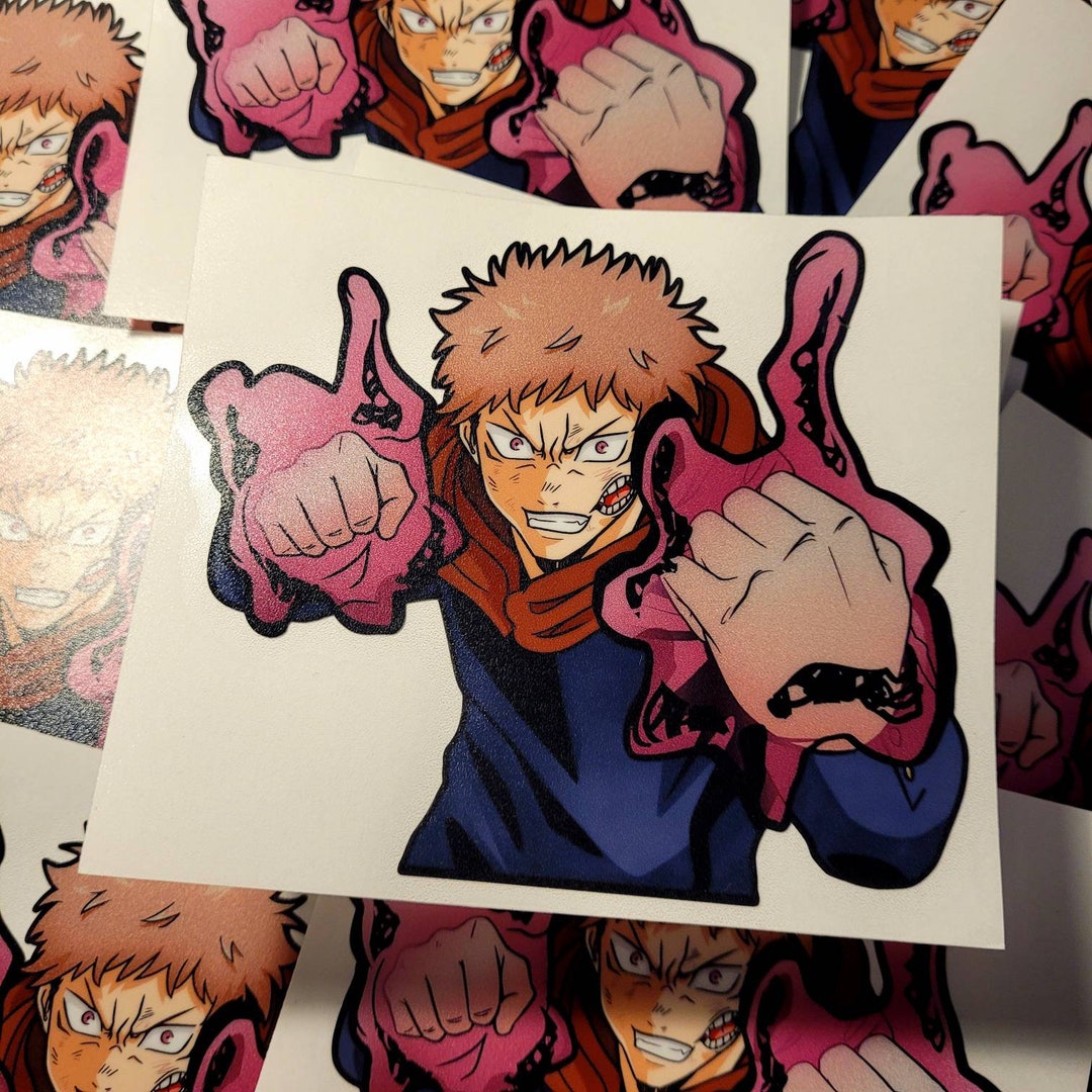 XXL JJK Sticker /peeker / Holographic Sticker/ Waterproof/ Computer Car ...