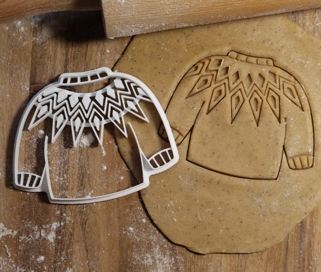 Christmas Sweater Cookie Cutter | Utstikker Jul Genser | Jul Christmas ...