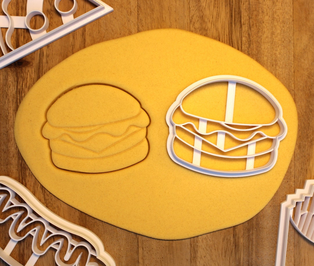 Burger Cookie Cutter | Utstikker Burger | Fast Food | Birthday Party ...