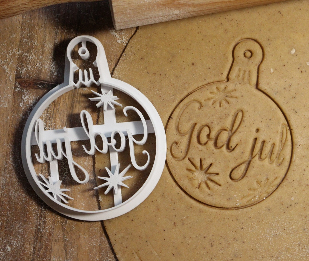Christmas Bauble Cookie Cutter | Utstikker Bauble | Jul Christmas Tree ...