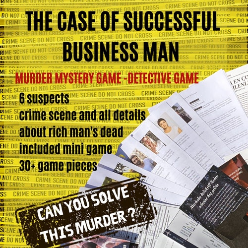 Printable Murder Mystery Game Unsolved Cold Case Files Cold - Etsy