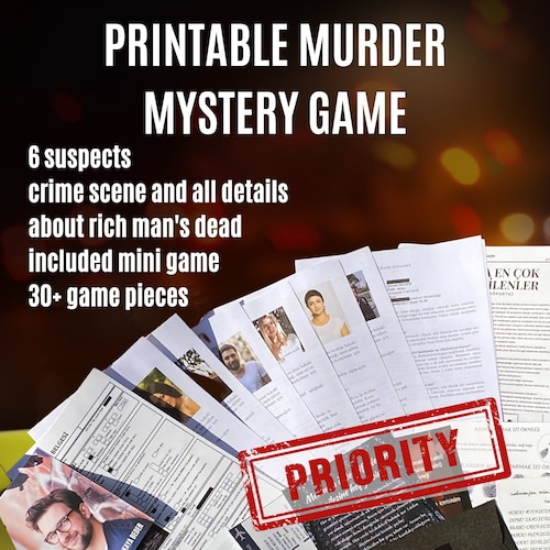 Printable Murder Mystery Game Unsolved Cold Case Files Cold - Etsy