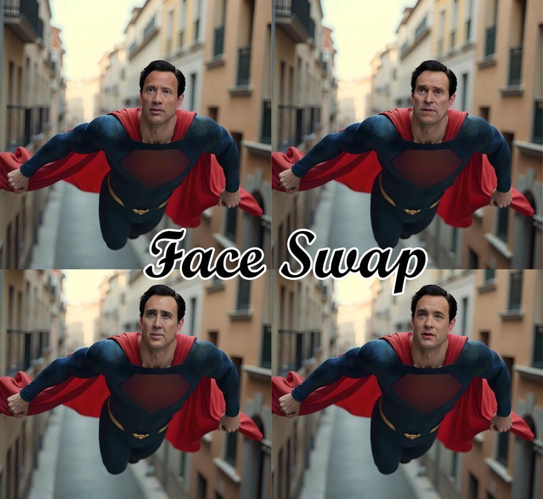 Custom Personalized Face Swap Awesome Poster 2 Pictures, One Price ...