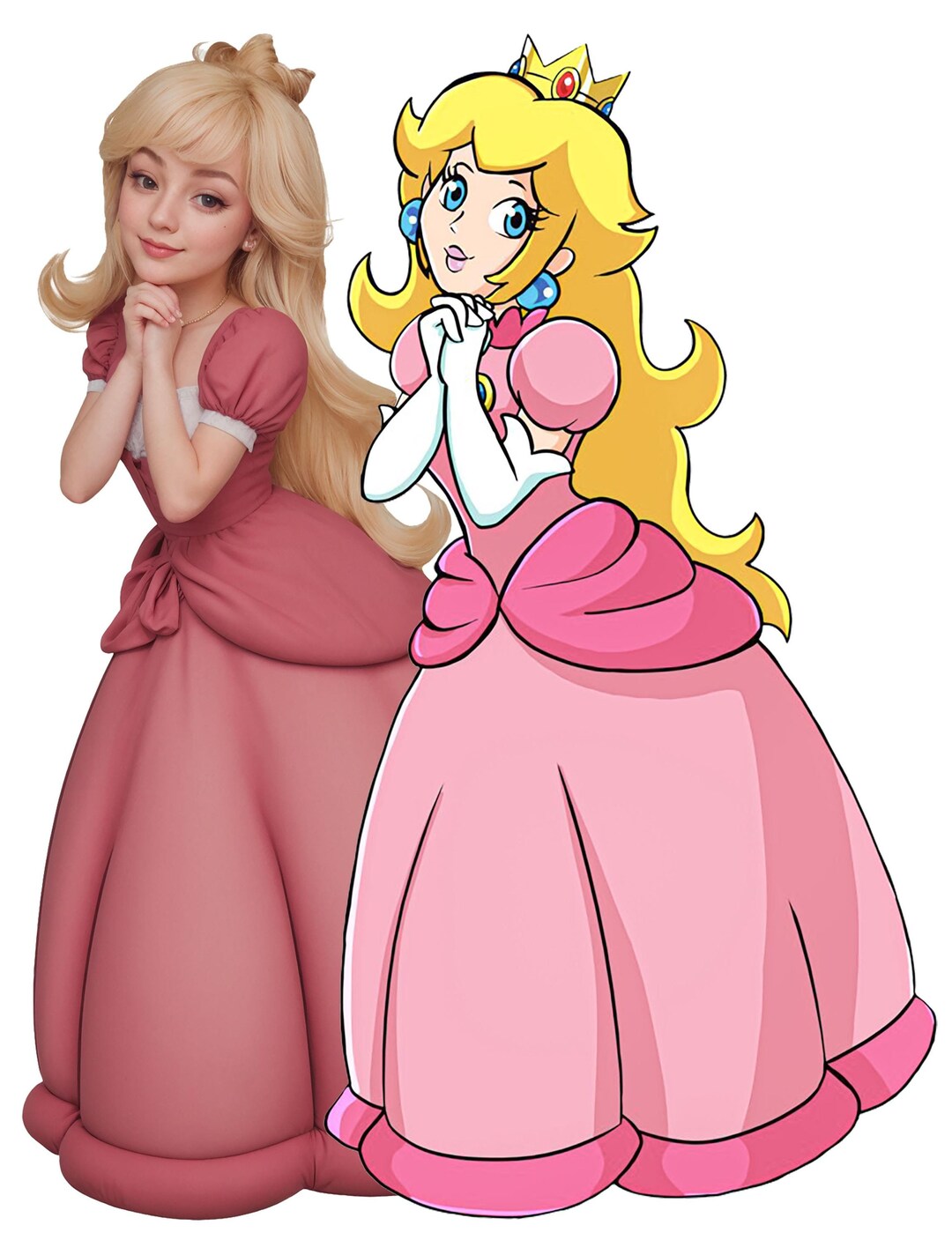 Real Princess Peach Sticker Image Only by Celince Design Face Swap ...