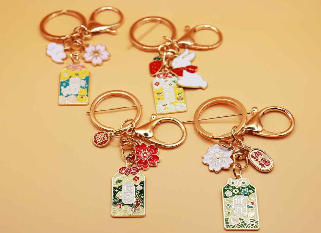 Custom Japan Anime Rabbit Keychain | Japan Cherry Blossom | Cute ...