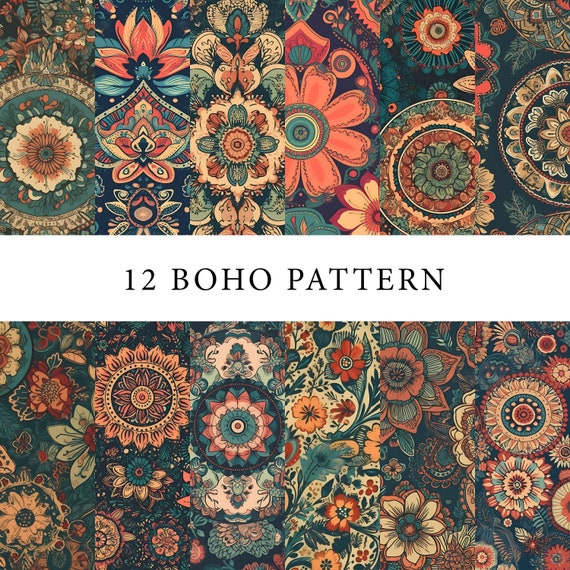Bohemian Patterns Wallpaper