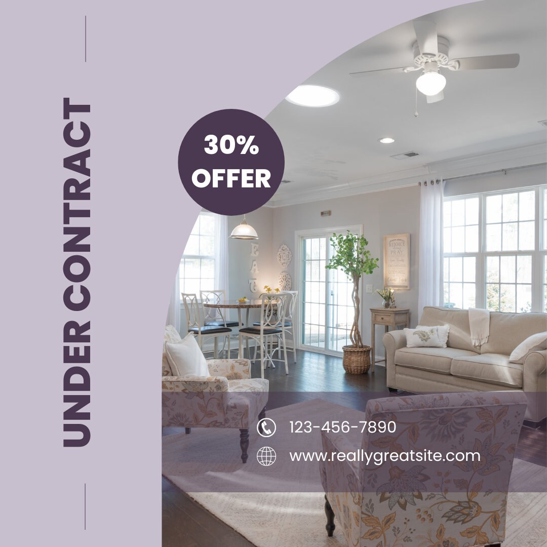 Real Estate Under Contract Template - Etsy