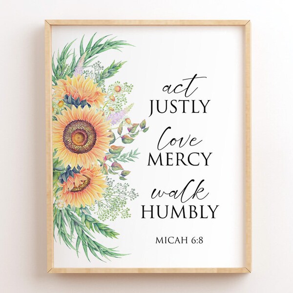 Micah 6 8 - Etsy
