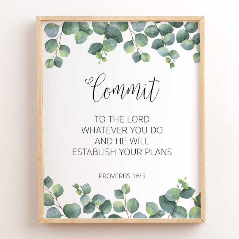 Proverbs 16 3 - Etsy