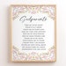 Godparents Poem Printable Gift, Gift for Godparents, Baptism Print for ...