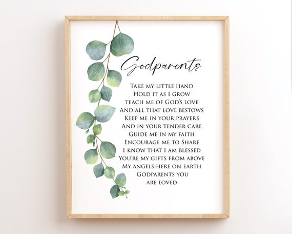 Thank You Poem Godparents