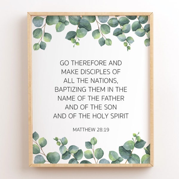 Matthew 28 19 - Etsy