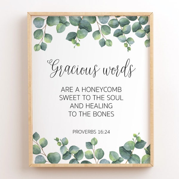 Proverbs 16 24 - Etsy