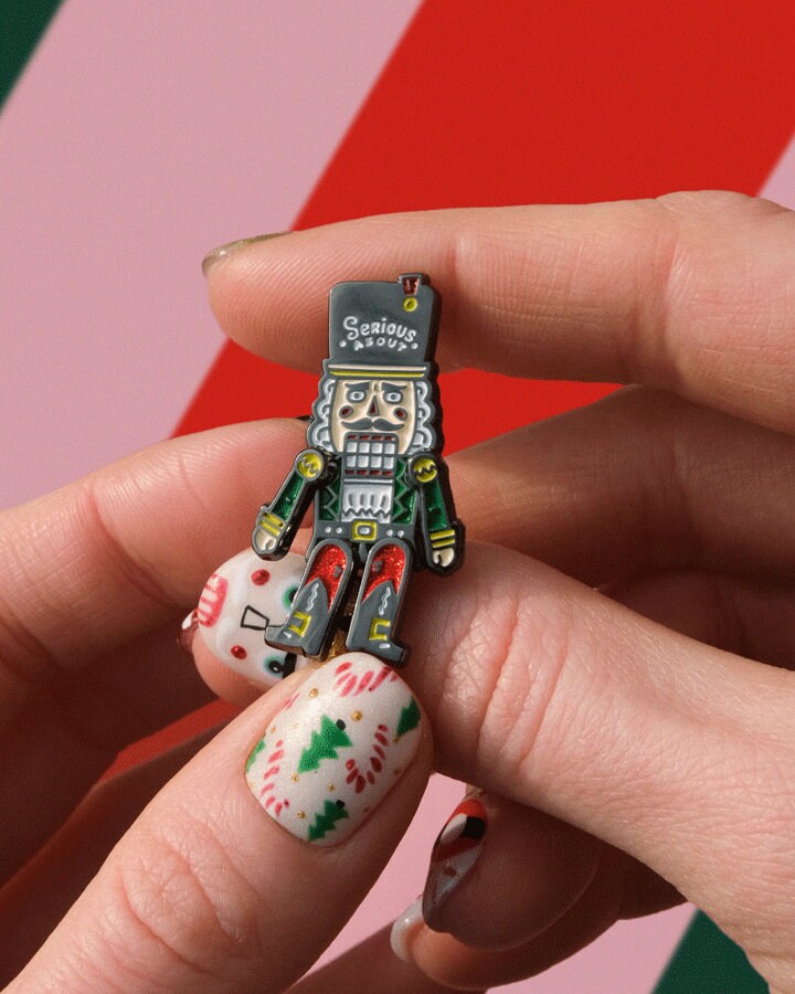 NUTCRACKER Spinning Enamel Pin - Etsy