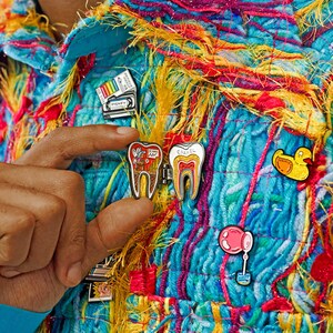 Tooth Fairy Folding Enamel Pin - Etsy