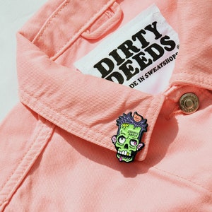 ZOMBIE, Sliding Enamel Pin - Etsy