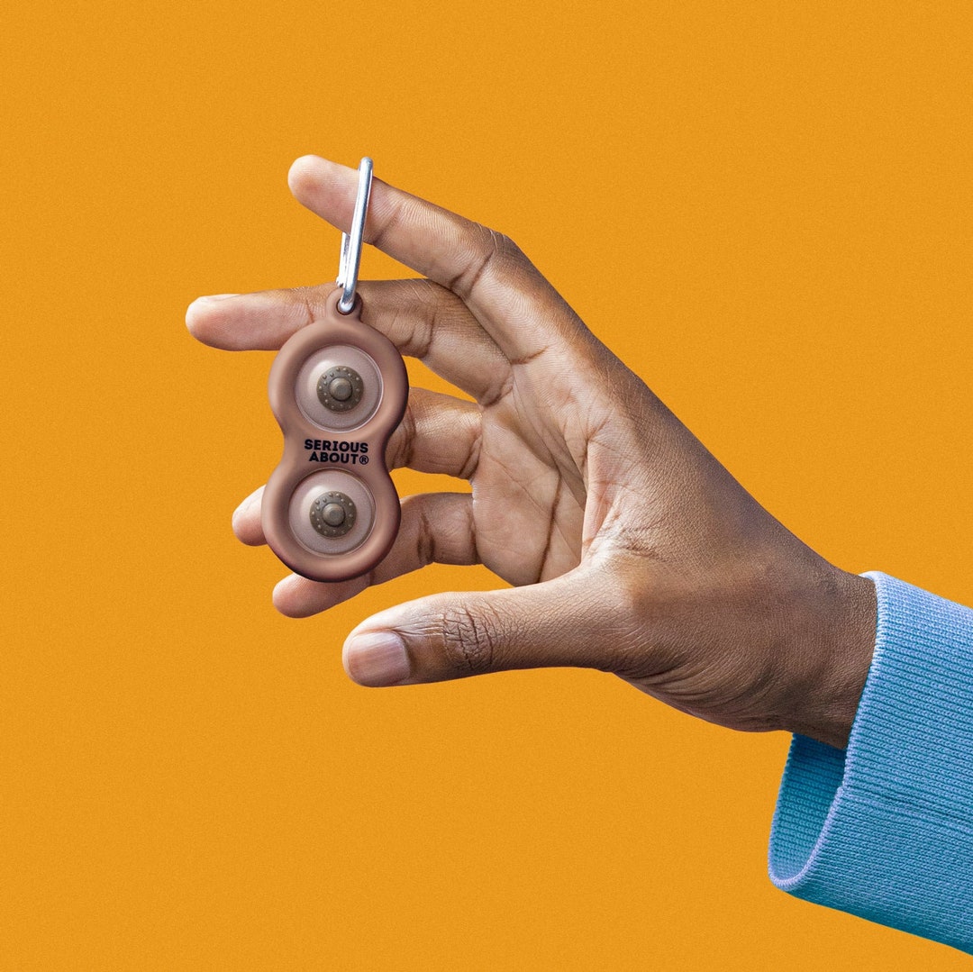 NIPPLE DIMPLE, Brown Frame, Brown Buttons - Etsy