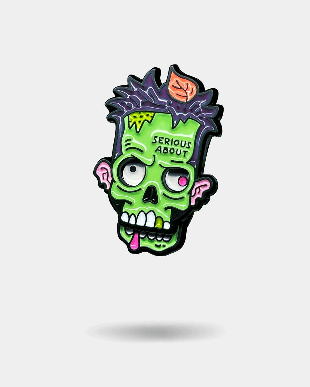 ZOMBIE, Sliding Enamel Pin - Etsy
