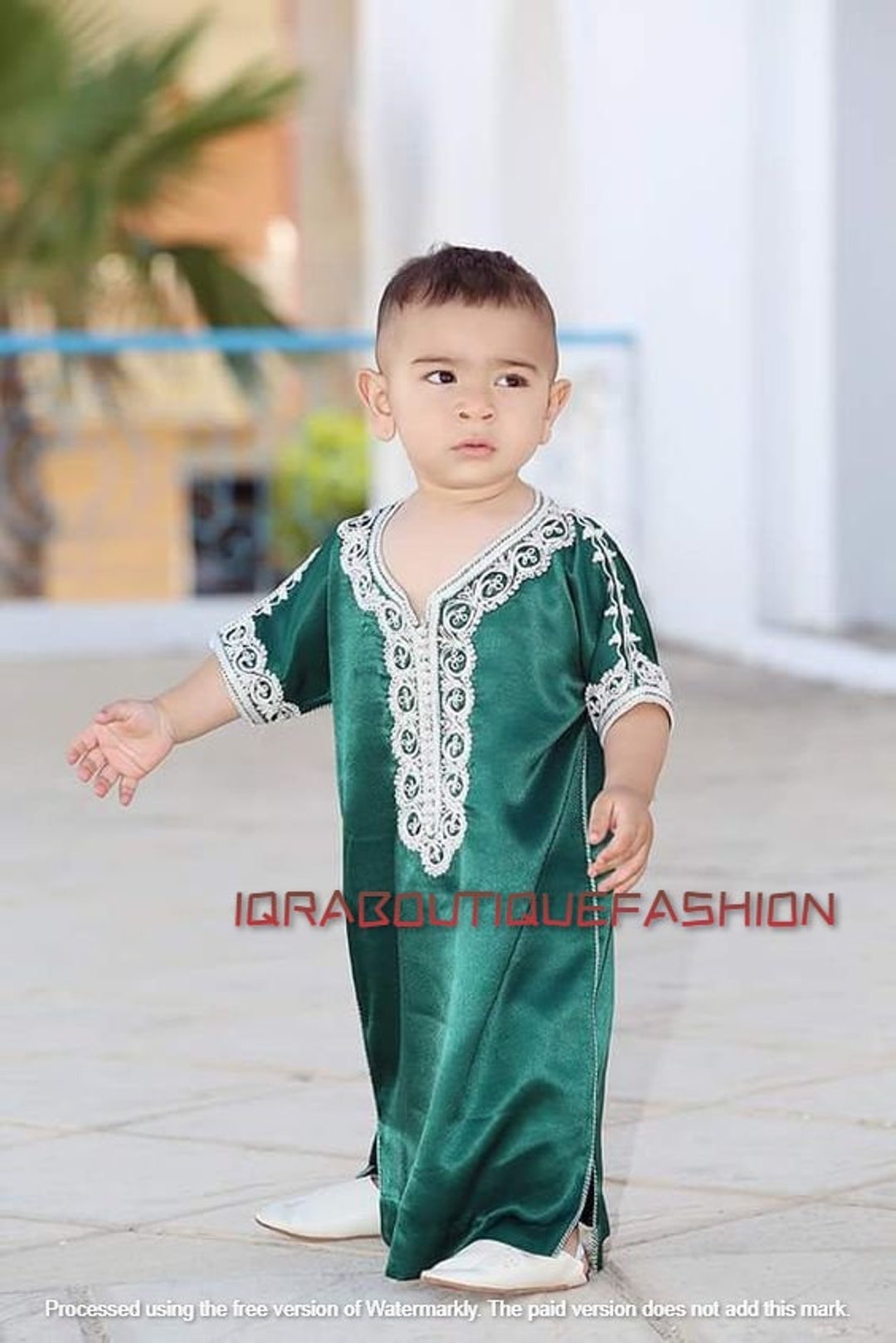 Muslim Boy Dress Kids Abaya Moroccan Caftan Kids Jilbab Kids Jellabiya ...