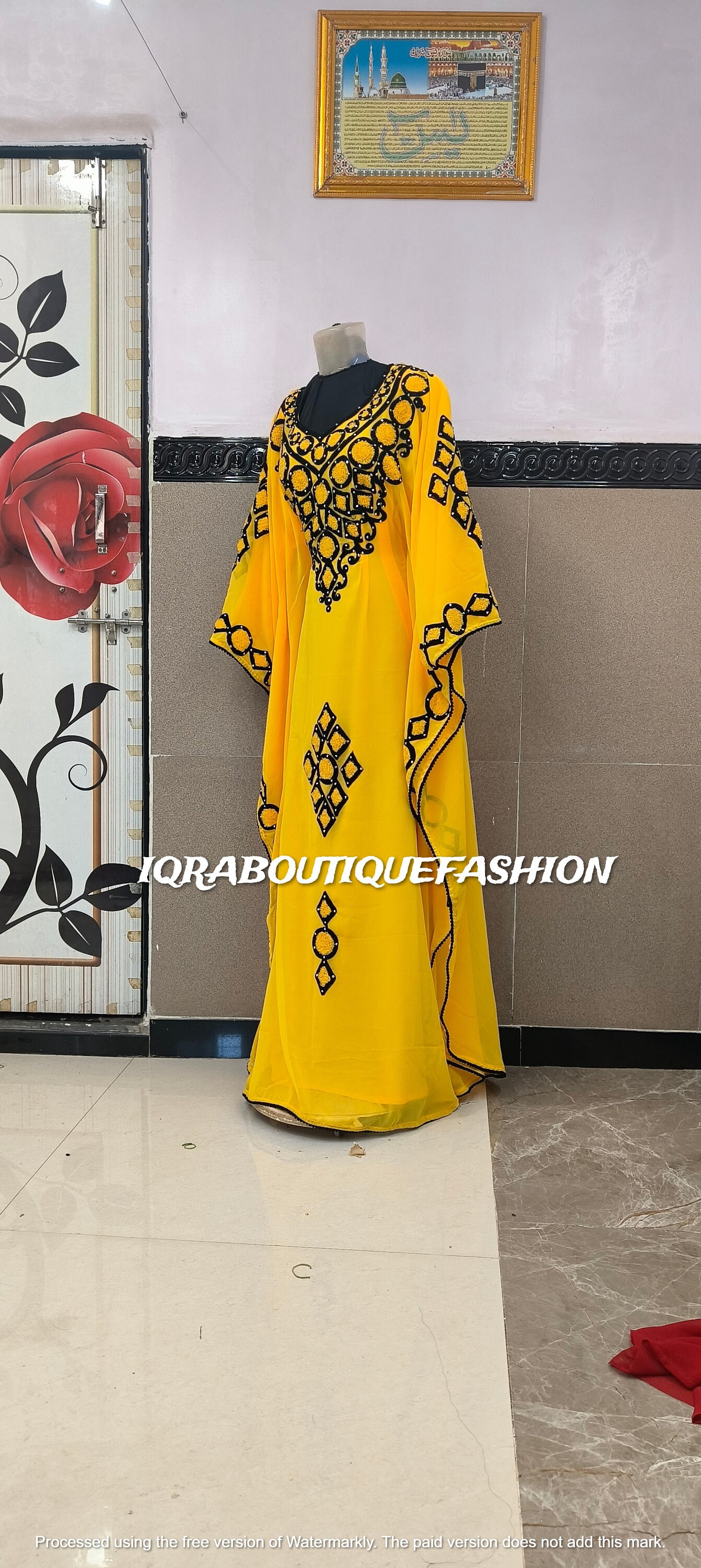 Sale !! Dubai Moroccan Kaftan Fish Cut Arabic Abaya Maxi Hand Beaded ...