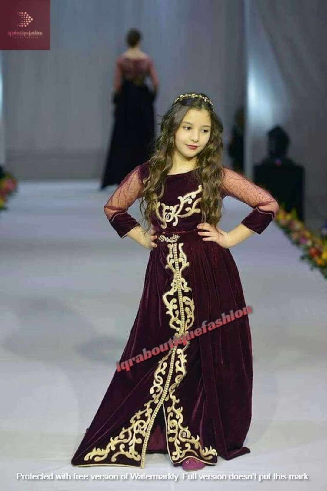Muslim Girls Dress Kids Abaya Moroccan Caftan Kids Jilbab Kids ...
