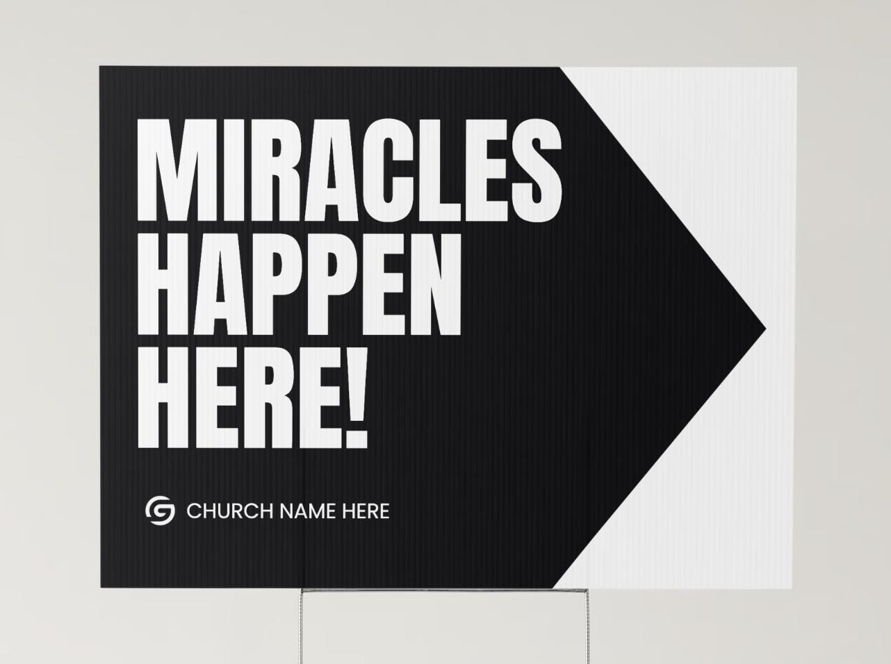 24”x18”church Yard Signs (digital Template) - Etsy