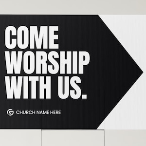24”x18”church Yard Signs (digital Template) - Etsy