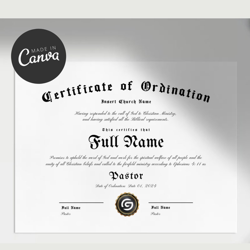 Ordination Flyer Design - Etsy