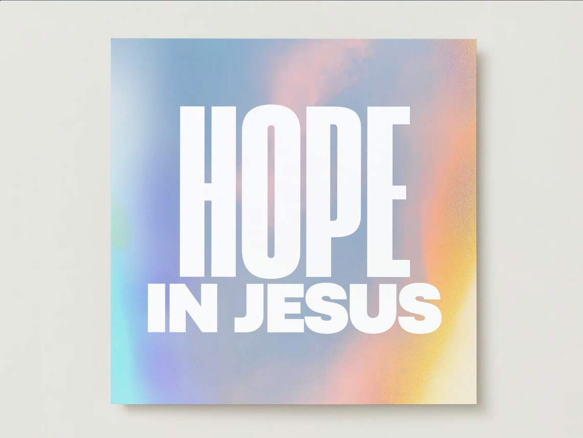 Square HOPE Church Flyer 4x4 (template) - Etsy