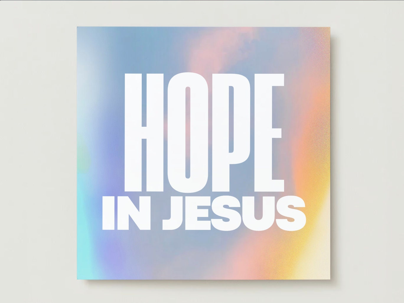 Square HOPE Church Flyer 4x4 template - Etsy