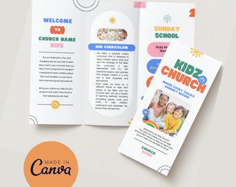 Church Tri-fold Brochure digital Template - Etsy