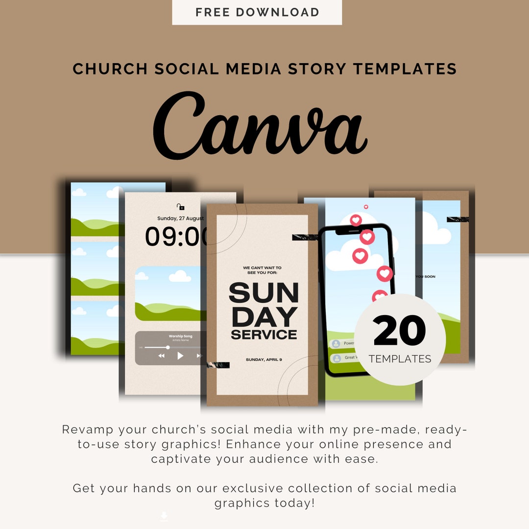 Church Social Media Story Templates (digital) - Etsy