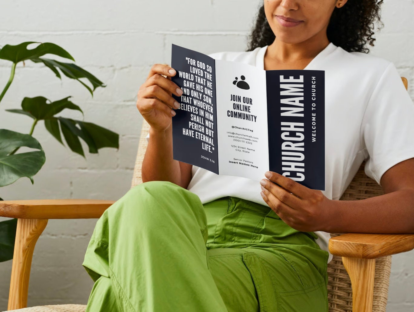 Church Tri-fold Brochure (digital Template) - Etsy