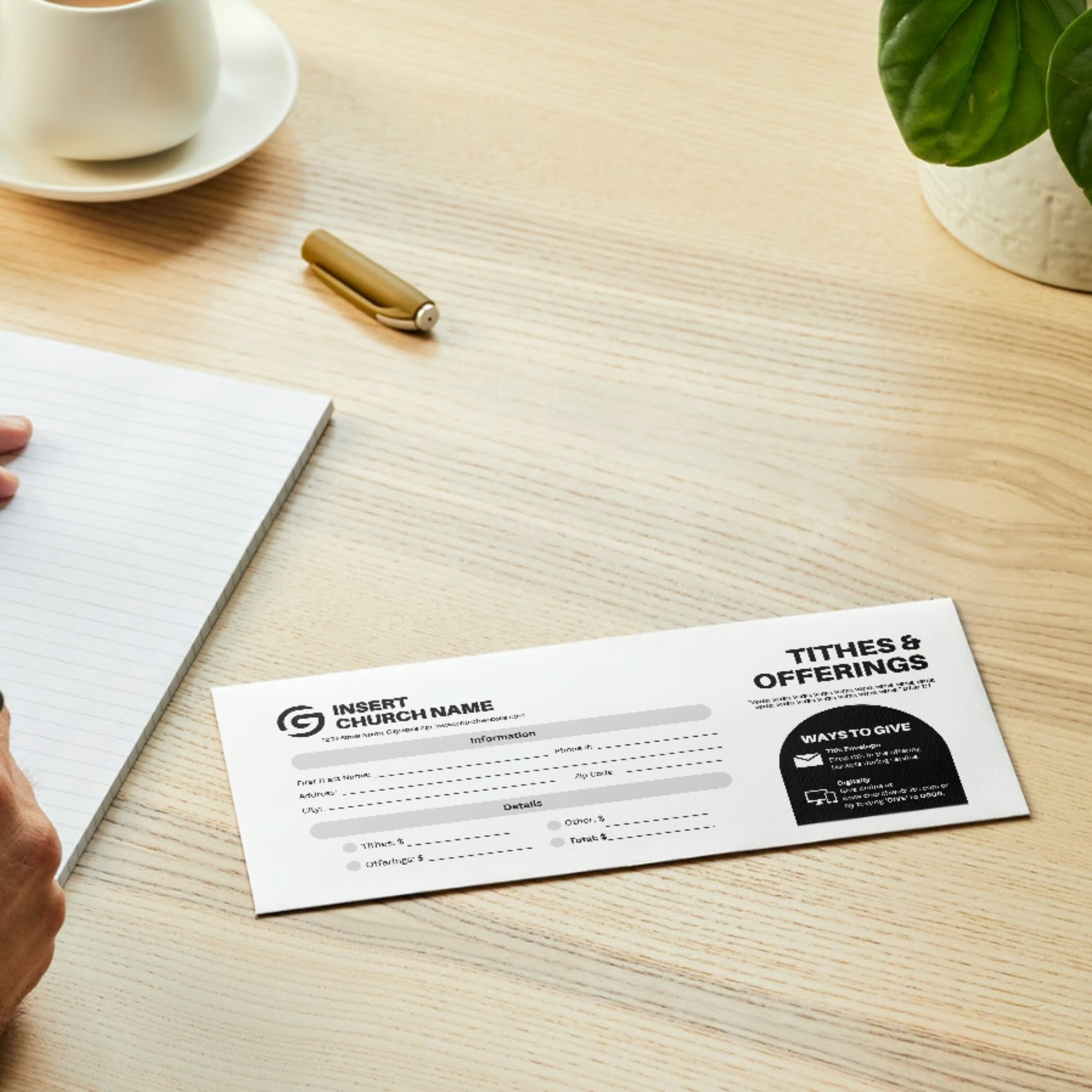 8.9x3.5 Church Tithe/offering Envelope Template digital Template - Etsy