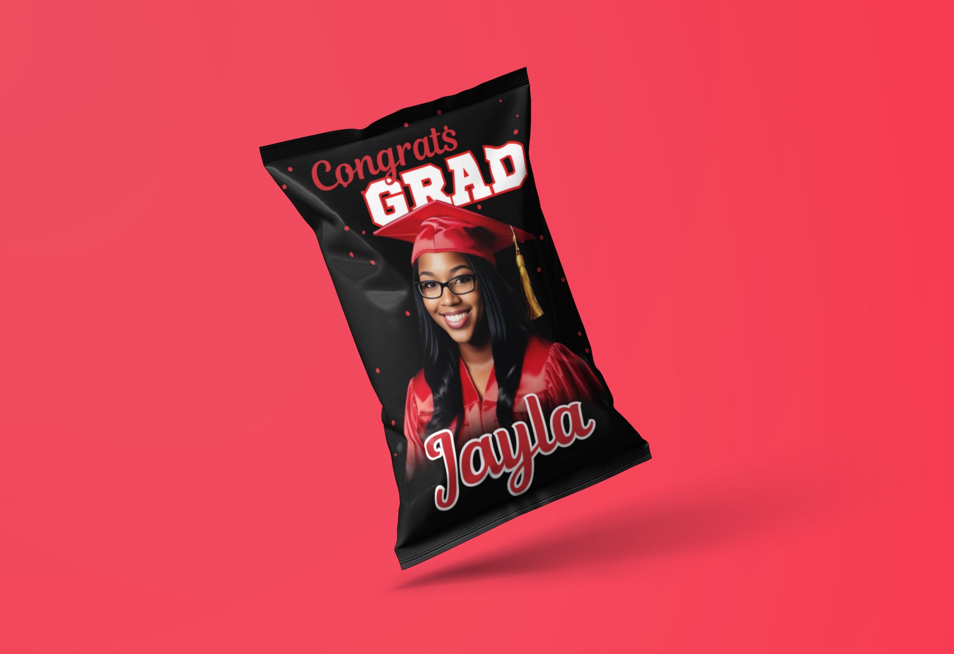 Graduation Chip Bag Canva Template, Graduation Party Favor, Class of ...