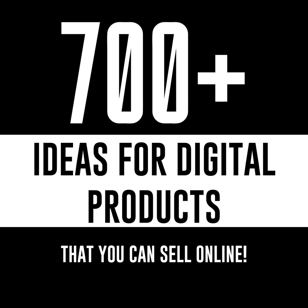 700+ Digital Product Ideas to Sell Online (PDF) - Etsy