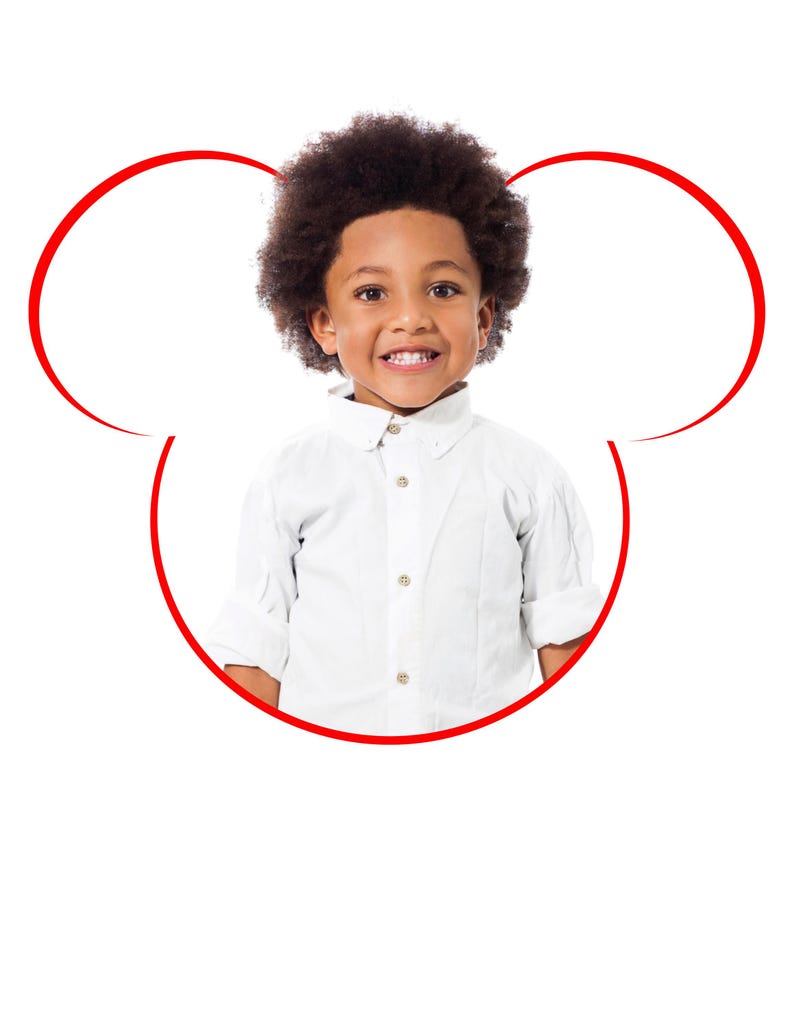 Mickey/minnie Frame Template for Canva, Shirt Design, Flyer Design - Etsy