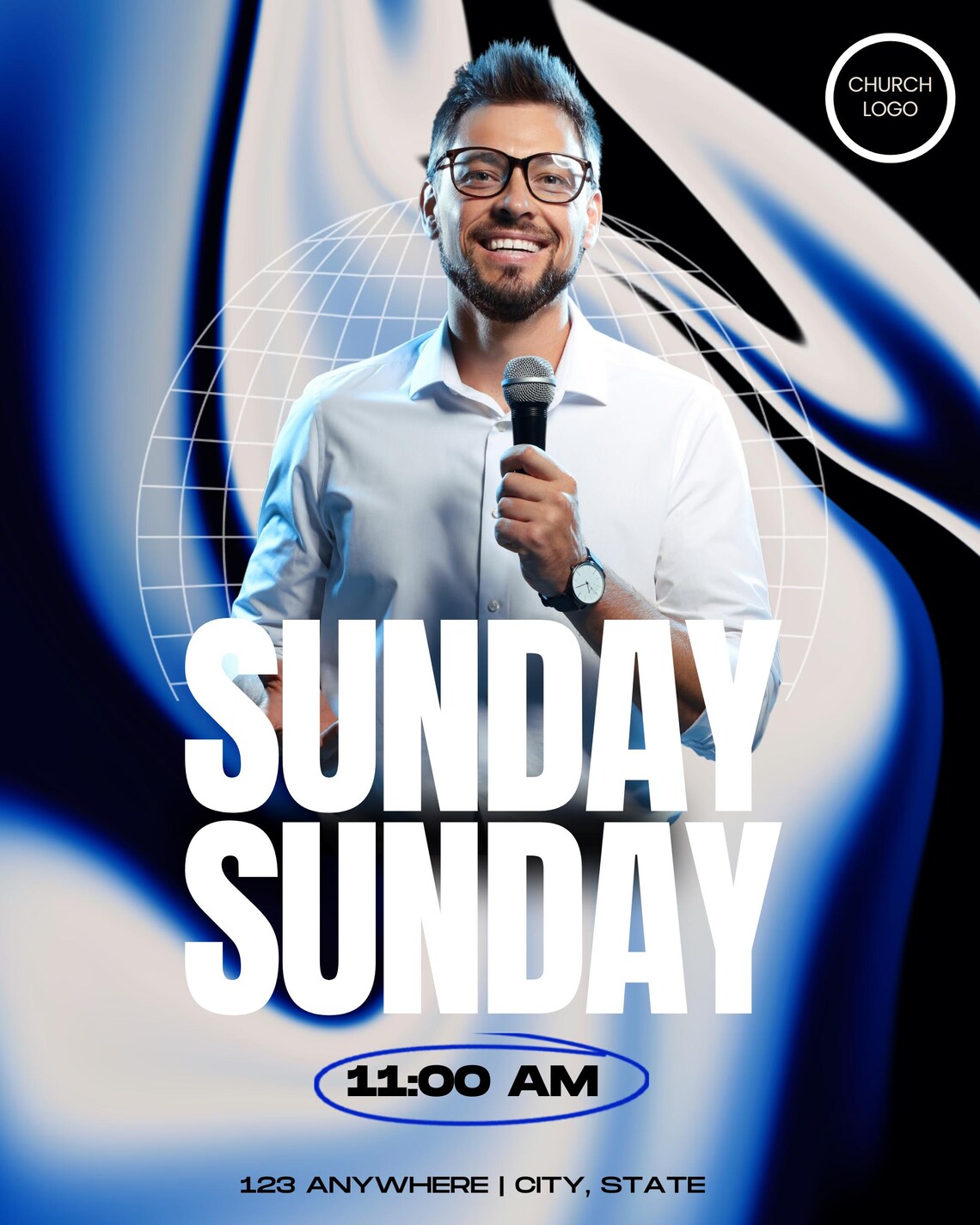 Church Service Flyer Bundle: Worship Canva Template (digital) - Etsy
