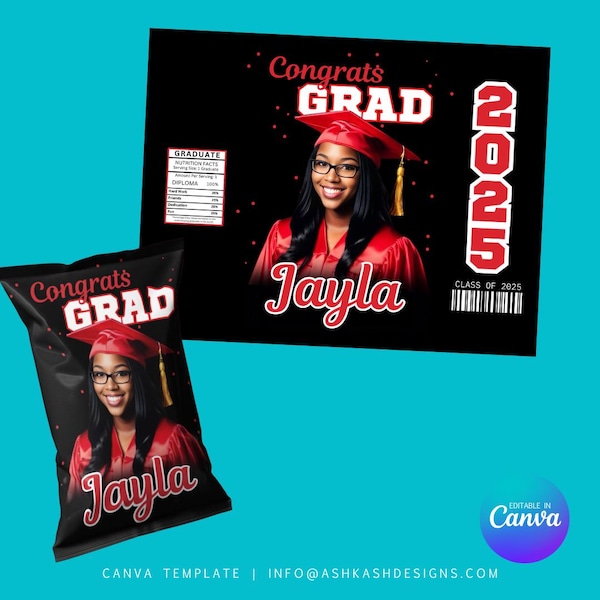 Graduation Chip Bags - Etsy