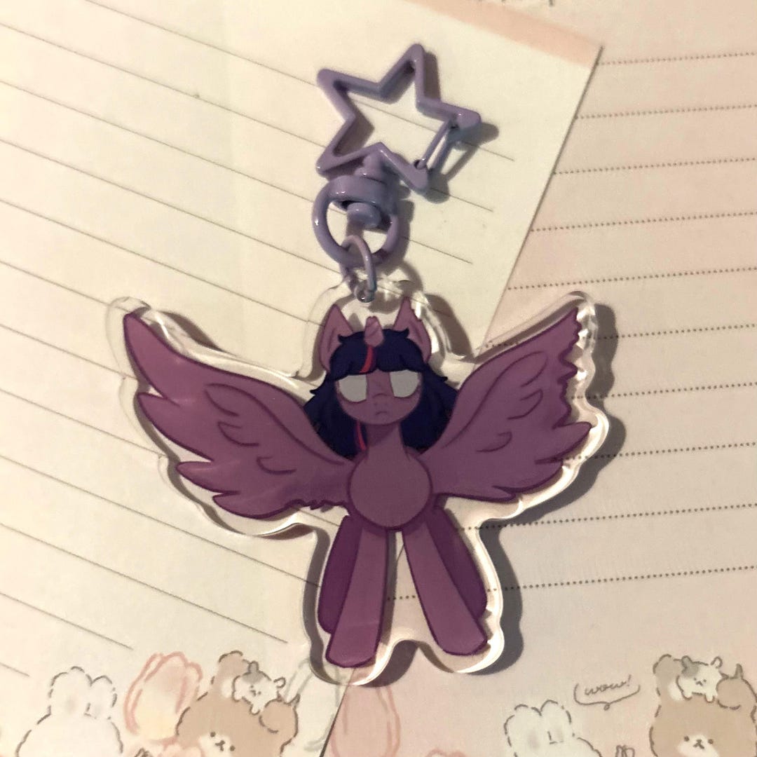 Adorable Twilight Sparkle MLP Infection AU Keychains Unique Charm :3 - Etsy