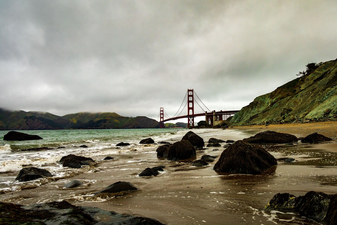 Golden Gate Bridge Photography Print: San Francisco Fogscape (digital ...