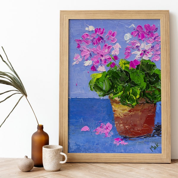 Geranium Painting - Etsy