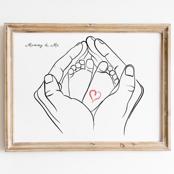 Baby Line Drawing - Etsy