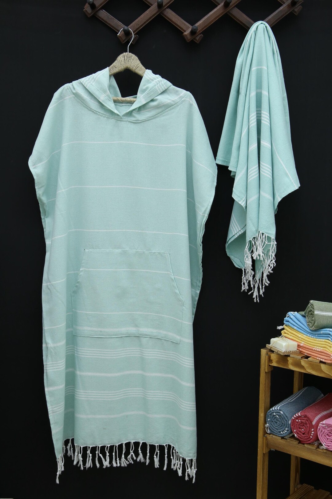 Personalized Gift Hooded Poncho, Custom Wetsuit Changing Beach Cover Up ...