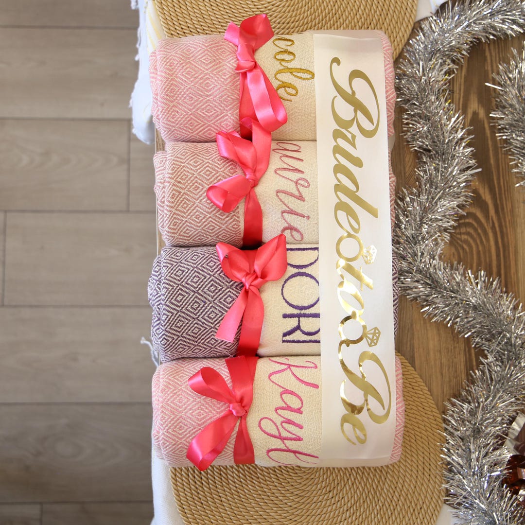 40x70" Personalized Gift Towel, Bachelorette Party Favor, Custom Towels ...