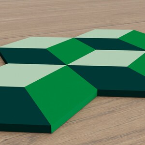 3D Cube Wall Tiles in Tons of Sizes & Colors 6in Wide. Get A Modern 3D ...