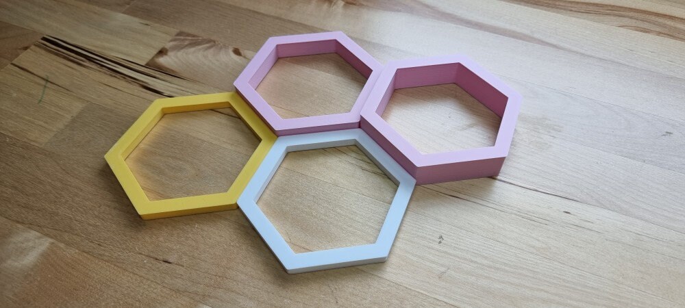3D Hollow Hexagon Wall Tiles in Tons of Sizes & Colors Get A Modern ...