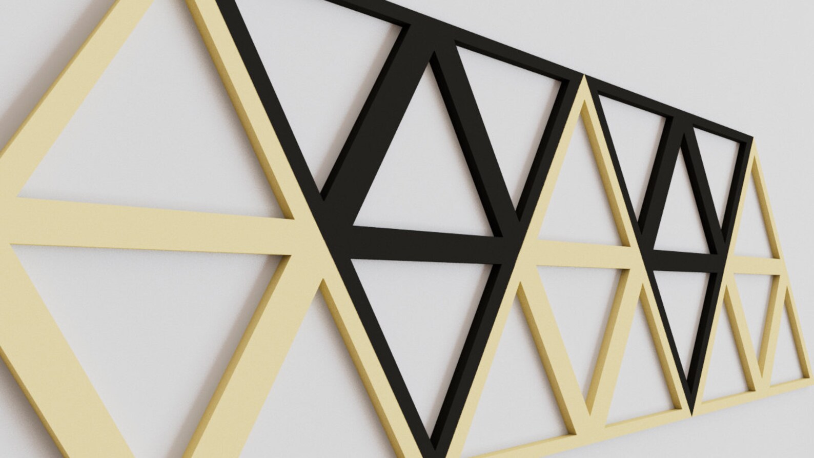 3D Hollow Triangle Wall Tiles in Tons of Sizes & Colors 6in Wide. Get A ...