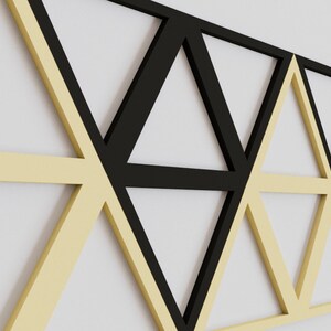 3D Hollow Triangle Wall Tiles in Tons of Sizes & Colors! 6in Wide. Get ...