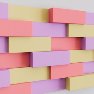 3D Rectangle Wall Tiles in Tons of Sizes & Colors! 8in Wide. Get A ...